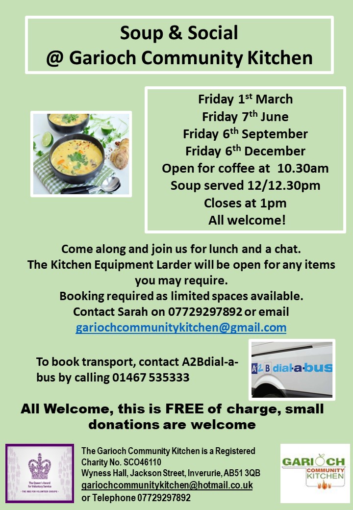 Quarterly Soup & Social | Garioch Community Kitchen