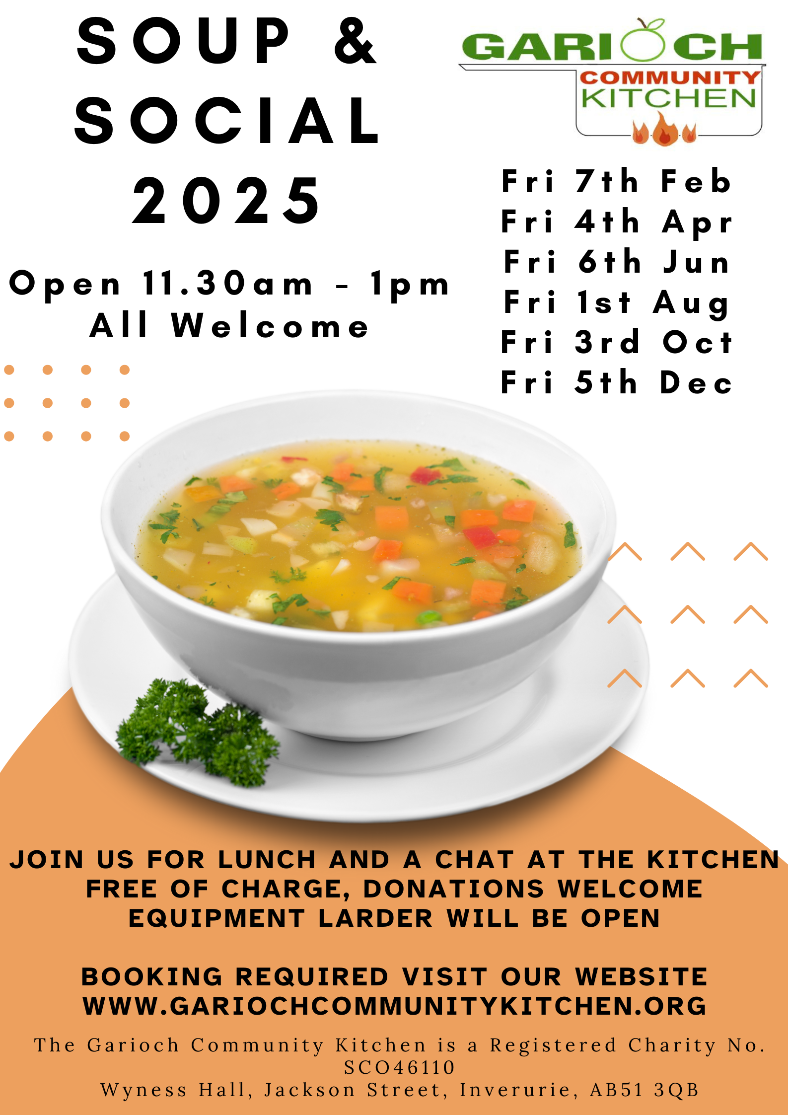 Book a Space – Soup & Social Friday 1st August 25 | Garioch Community ...